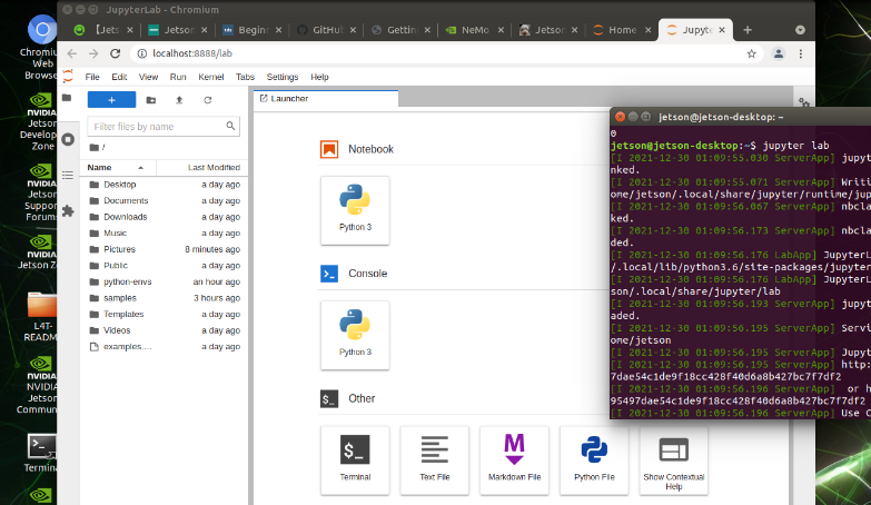 Jetson nano 再構築 と Jupyter notebook & lab - vanlaborgのブログ