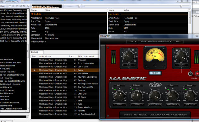 foobar2000でVSTを使ってみる 今回はNomad FactoryのMAGNETIC - 音と光に気散じる日々の漫録