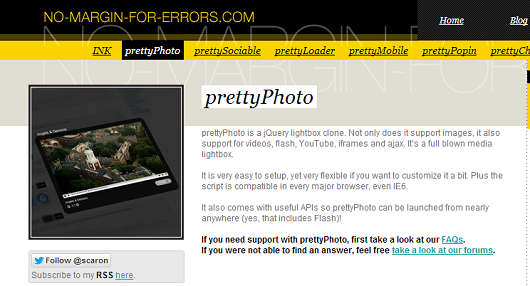 Flashもiframeも動画もlightboxにできる！jQueryプラグイン「prettyPhoto」の使い方 - ウェブ学のすすめ