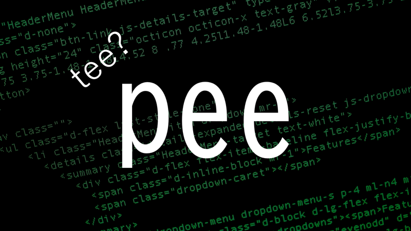 今更だけどpeeコマンドが便利だった話 - とことんDevOps | 日本仮想化技術のDevOps技術情報メディア