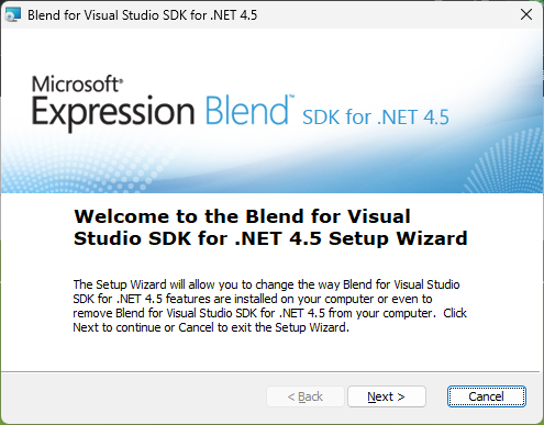 Microsoft Expression Blend SDKのダウンロードリンク - vorfee's Tech Blog