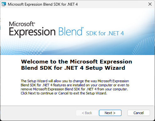 Microsoft Expression Blend SDKのダウンロードリンク - vorfee's Tech Blog