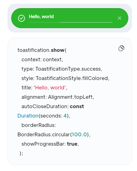Flutterでトースト通知を表示する(toastification) - くらげになりたい。