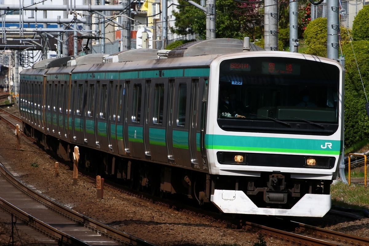 TK入場・E233系7000番台「埼京線」など in高田馬場・目白駅 - わらよのブログ
