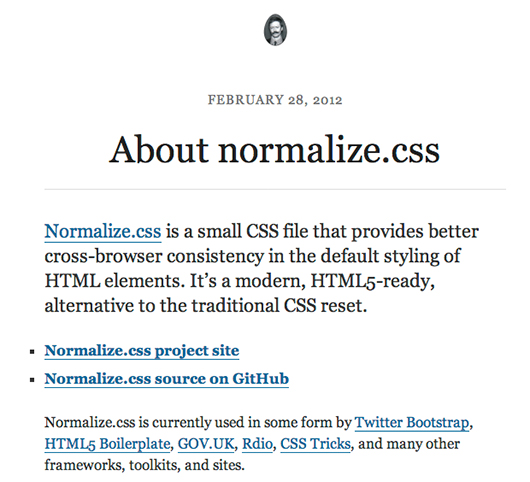 normalize.css - web-0127のブログ