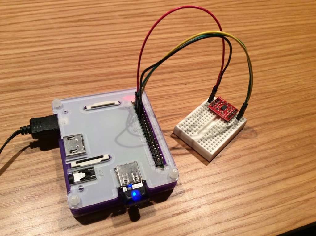 Raspberry Piで加速度センサ（I2C）を使う Google Coderを使えばモニタもキーボードもなくてスイスイ！ - Feel ...