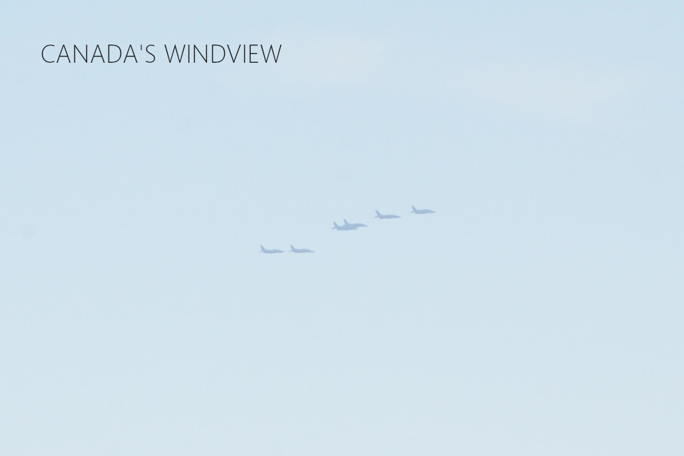 ブルーインパルス予行飛行(五井山山頂から) - CANADA'S WINDVIEW