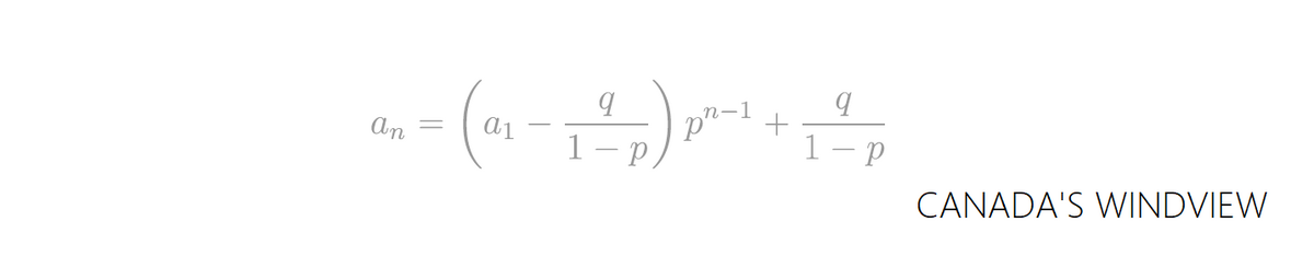 数列 - 2項間漸化式(特性方程式) - CANADA'S WINDVIEW