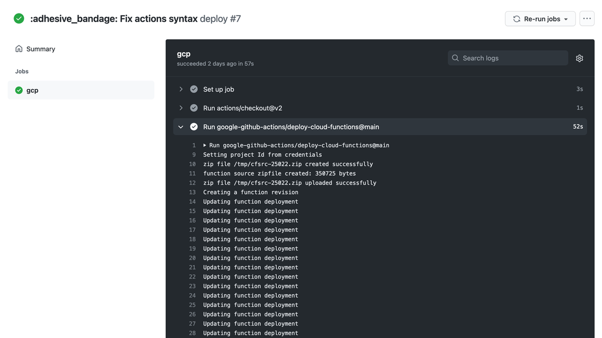 GitHub Actions をつかって Google Cloud Functions にデプロイする - windyakinってなんて読む