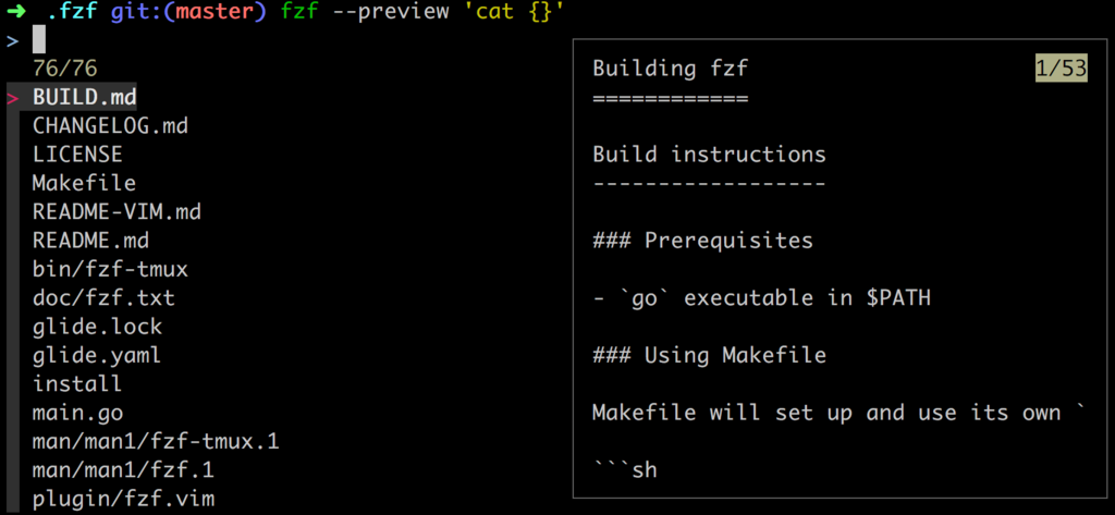 fzf（fuzzy finder）の便利な使い方をREADME, Wikiを読んで学ぶ - もた日記