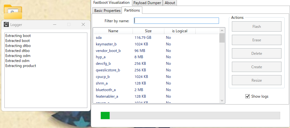 GUIで操作できるfastbootとPayload Dumperが一緒になった便利アプリ「Fastboot Enhance」 - ROM焼き試験場