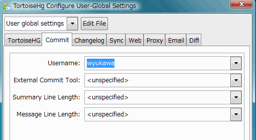 TortoiseHgとたわむれてみる - wyukawa's diary