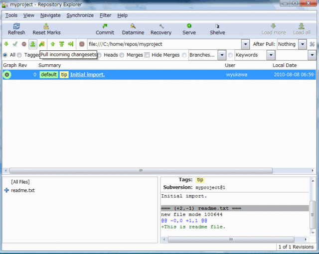 HgSubversion試してみた - wyukawa's diary
