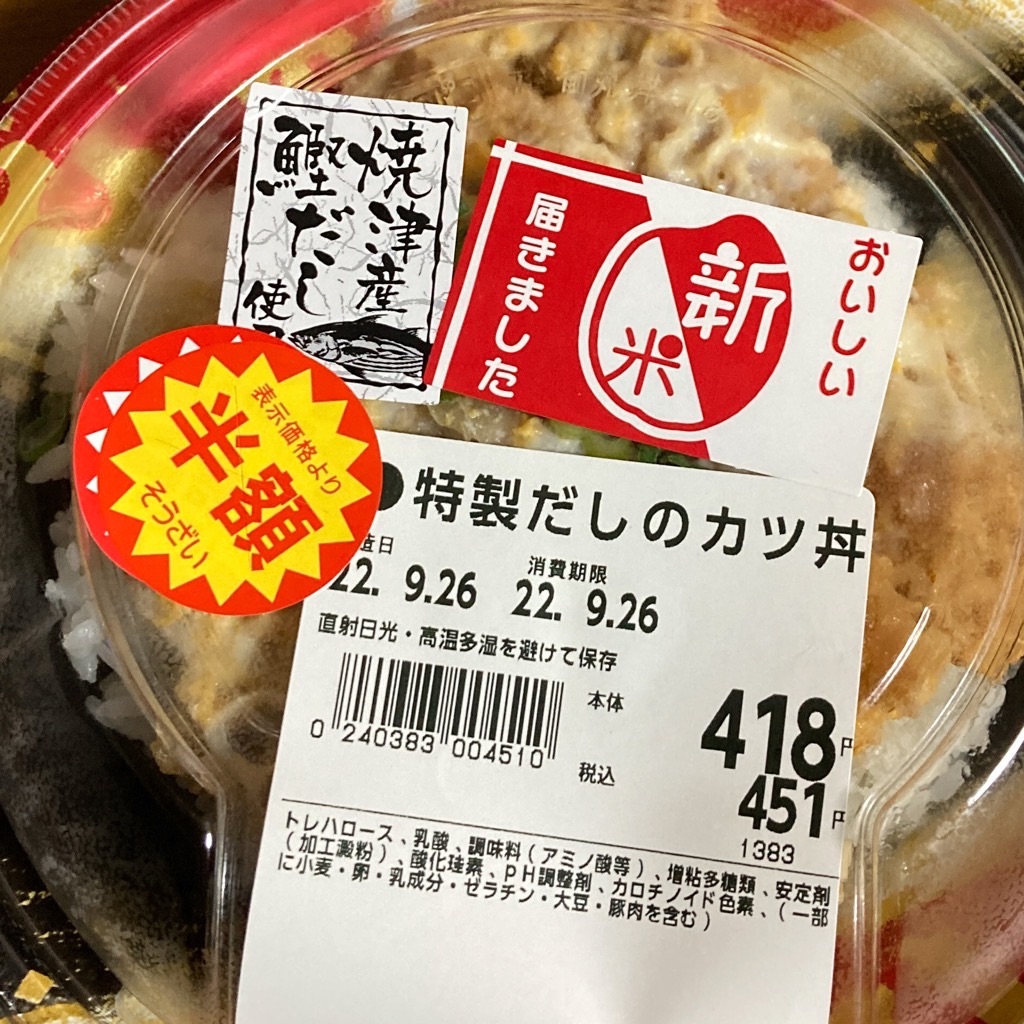 カツ丼弁当です - wzm's diary