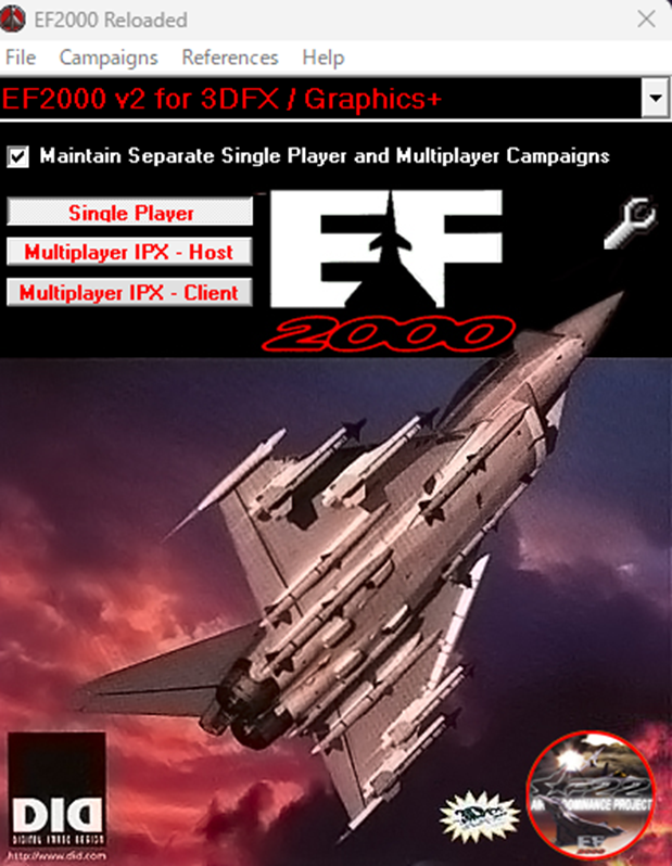 EF2000 Reloaded 】を使ったら名作フライトシムのEF2000がWindows11で遊べます！ - 試行錯誤ですが何か