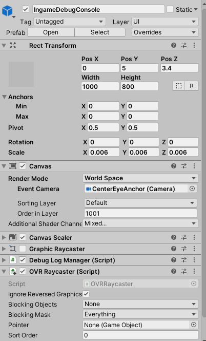 In-game Debug Console を用いてVR実機中にConsoleをいい感じに表示する - デニッキ！