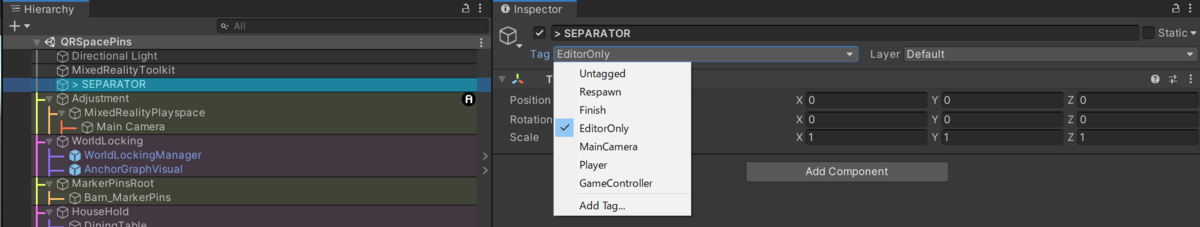 Febucci 氏の Custom Hierarchy for Unity を使ってみた - デニッキ！