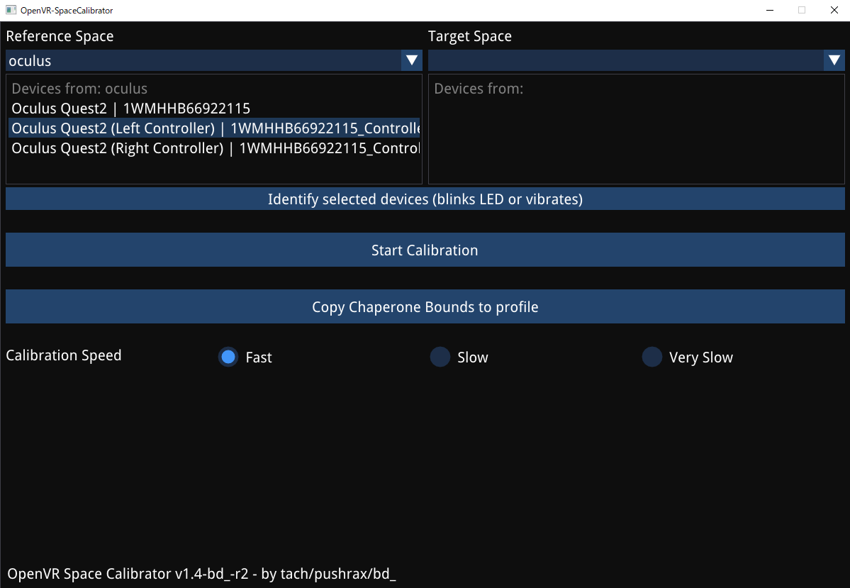 Quest2＋Tundra Trackerで自動キャリブレーションをした話(OpenVR-SpaceCalibrator v1.4-bd,無線フルトラ,ツンドラトラッカー) - くろす先生の機密報告書