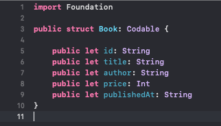 Swift - Struct のイニシャライザを Xcode で自動生成する - xyk blog