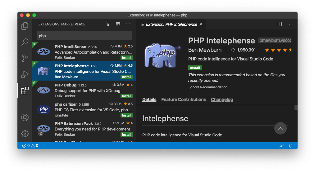 2020年のPHPエディタ - demouth::blog