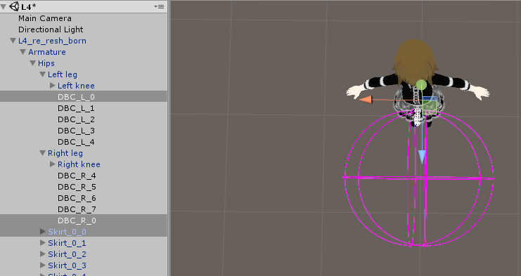 【VRChat】Dynamic Boneのinsideで貫通しないスカートを作る - BlackIceCoffeePhenomenon