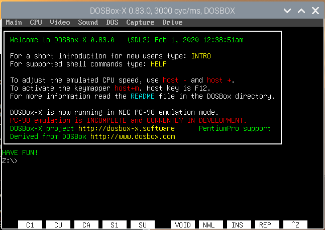 【PC-9801pi DOSBox-X】ラズベリーパイPC-98化計画 (Raspberry Pi4対応版) - PokuG stdio.h