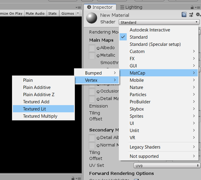 Unity Matcapを使って反射しないマットな質感のマテリアルをつくる - カコカテ備忘録