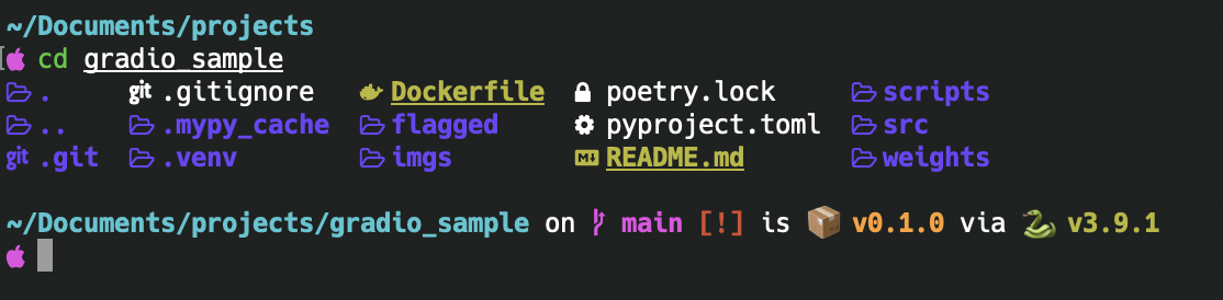 lsコマンドの改良版であるexaでファイル一覧をカラフルに表示する - yiskw note