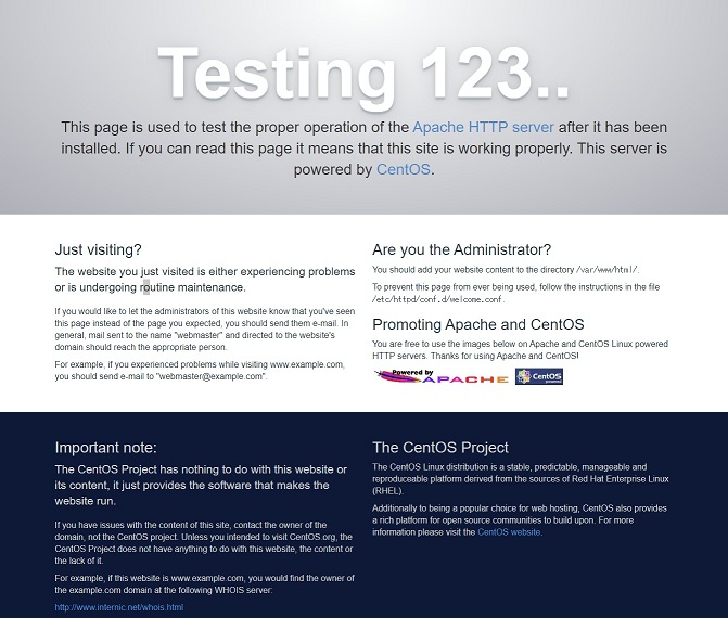 CentOS7にApacheをインストールしてみる - yk5656 diary
