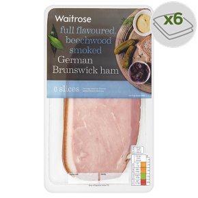 Waitrose German smoked Brunswick ham, 6 slices 120g - Ah, London Again ...