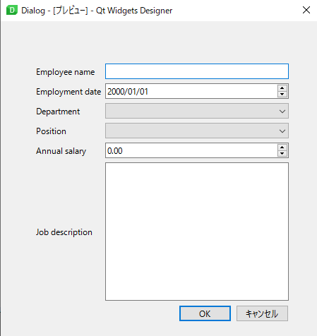 【Pyside6のチュートリアルを試す】 Creating Dialogs With Qt Designer - Pythonの利用と情報