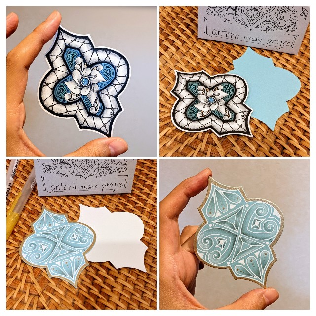 11月チャレンジ Lan paper - 中嶋洋子のぐるぐるゼンタングル®