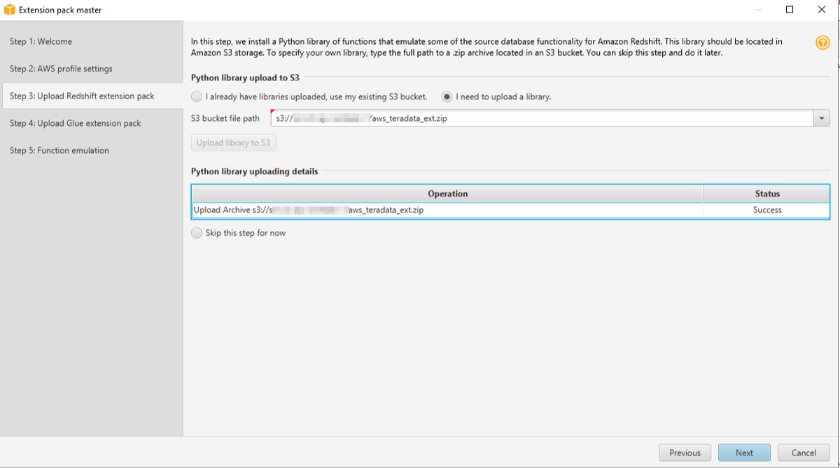 SCT で Teradata の拡張パックを Redshift にインストールする - ablog