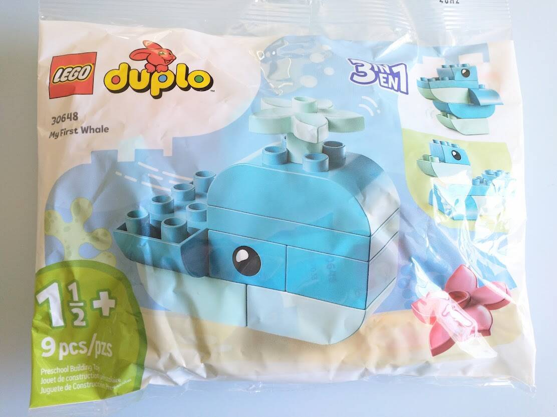 レゴ®︎デュプロ：LEGO®︎30648 "Whale" さすがに3in1はどうだろう？ - よう先生の日々
