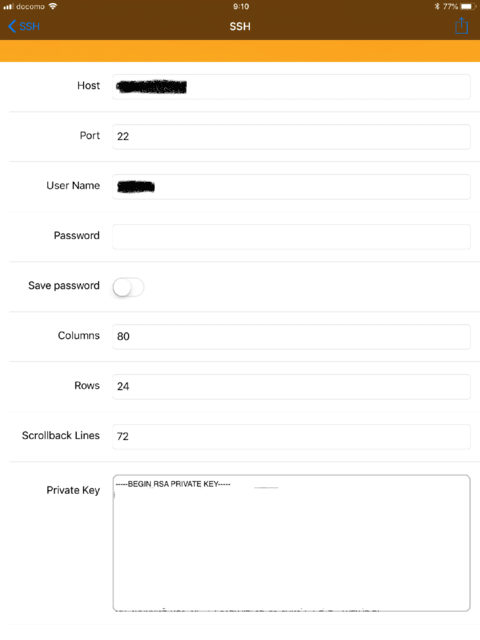 AzureでKerasを使う(番外編)～仮想マシンにiPadからSSHで接続を試す - yoossh’s diary