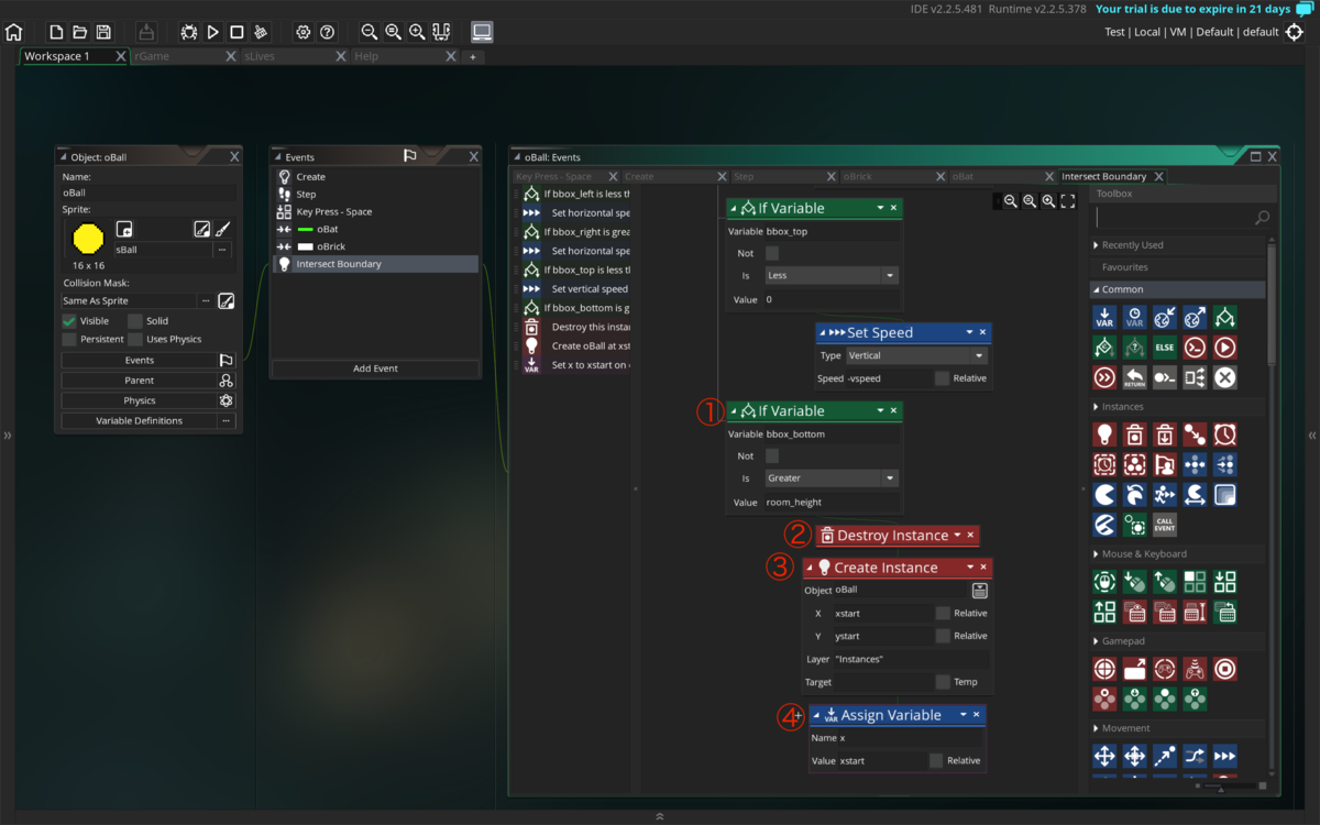 プログラミングなしでゲームを作る（Part 12）: GameMaker Studio2 の Drop and Drag 機能 - アフターユニ ~海外大卒生のブログ~