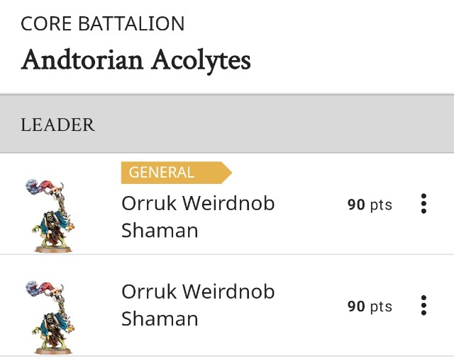 【AoS】アイアンジョウ2000ptジェネハン2023-2024仕様サンプル - たるいのウォーハンマーブログ