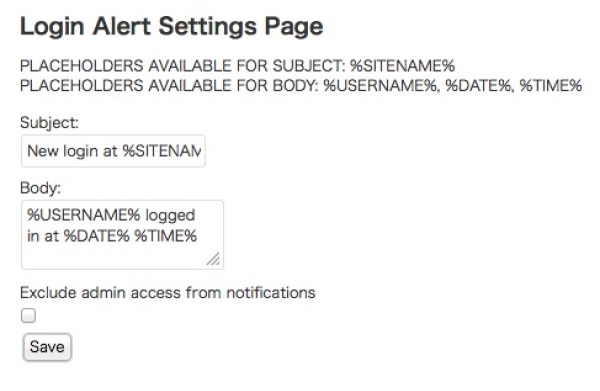 誰かがWordPressにログインするとメールで知らせてくれるプラグイン｢Login Alert｣ - おとなのらいふはっく