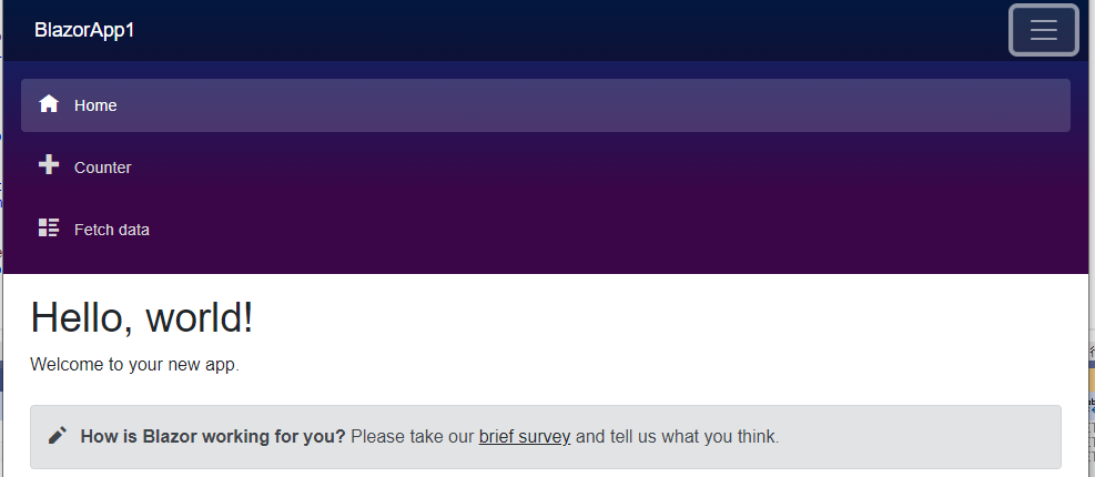 Blazor - サイドメニューをスマホで表示した時のように常にトップバーにハンバーガーメニューで表示する - yotiky Tech Blog