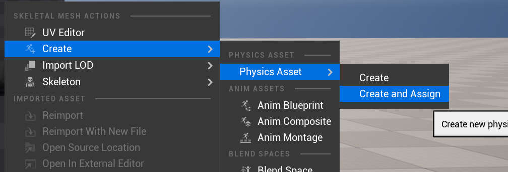 UE5 で Skeletal Mesh Editing Tool を使って、物理挙動で動くだけのキャラクターを作る - You are done!