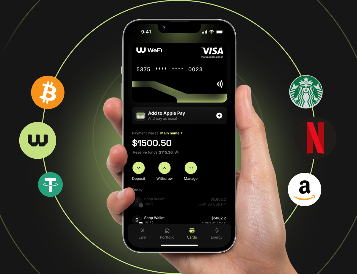 まもなく WeFi DeoBank がサービス開始！WeFi カードとは？ - 暗合通貨 WeFi マイニングは稼げるか？