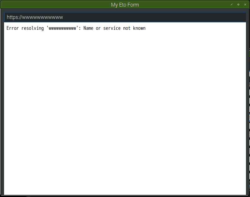 Raspbian stretch MonoDevelop Eto.Forms Code WebView のURIをテキストボックスで変更する - やってみる