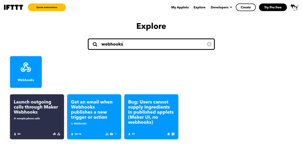 IFTTTでツイートAPIを作る - やってみる