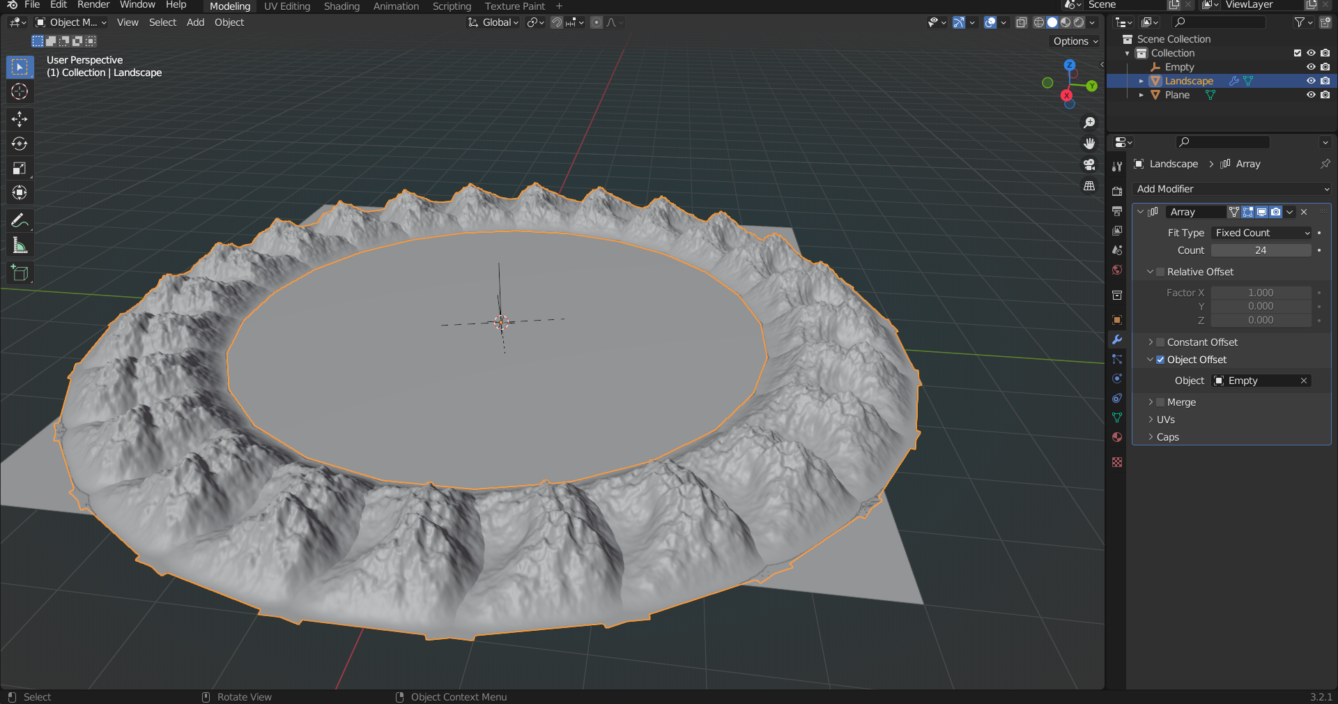 BlenderとUnityで山に囲まれたSkyboxを作る - yu00’s blog