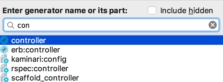RubyMineでRuby on railsの開発をする その3: rails generate controller - yucatio@システムエンジニア