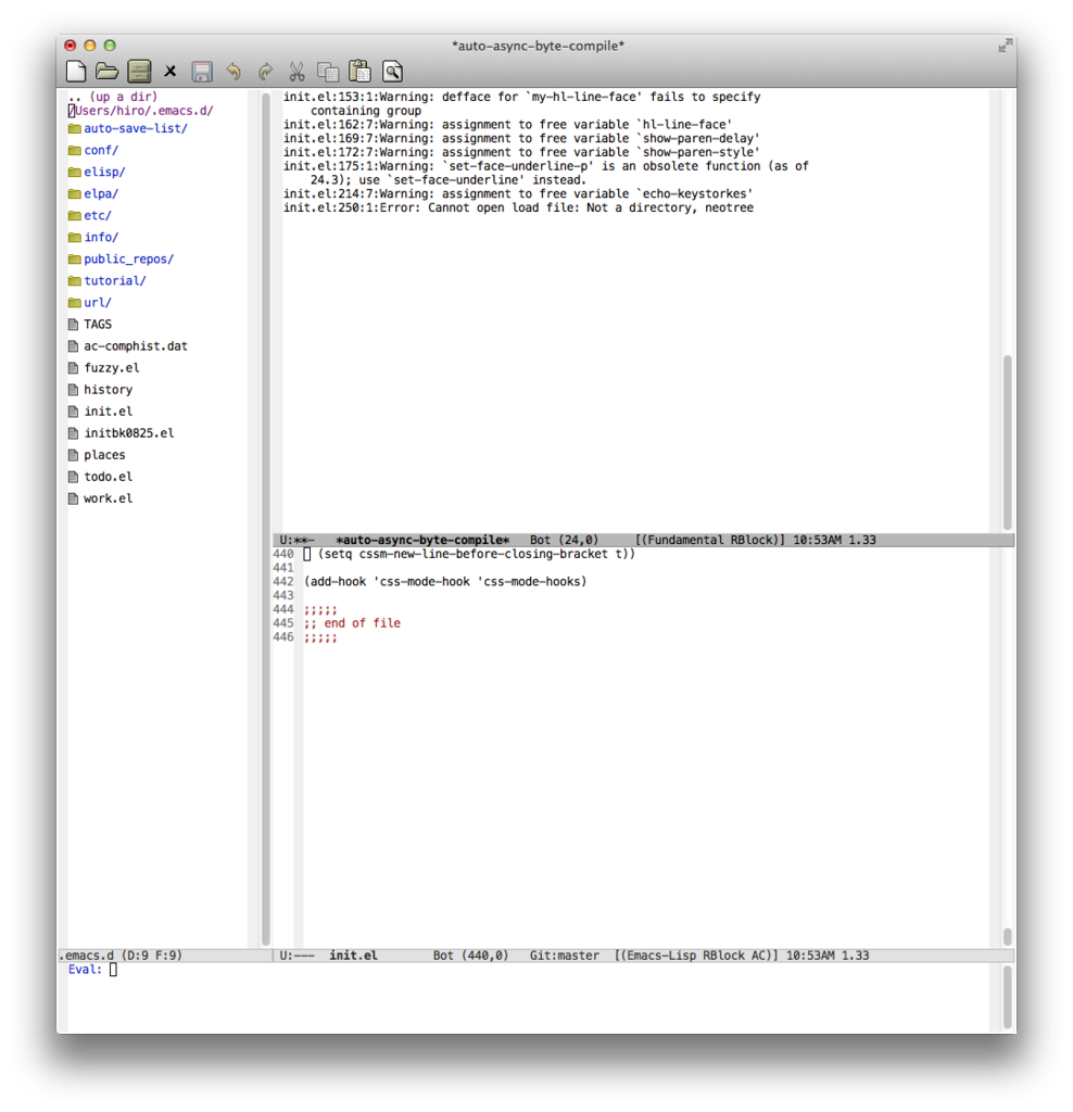 EmacsでEclipseのプロジェクトエクスプローラーみたいなのを表示する方法 - 真面目にふまじめ
