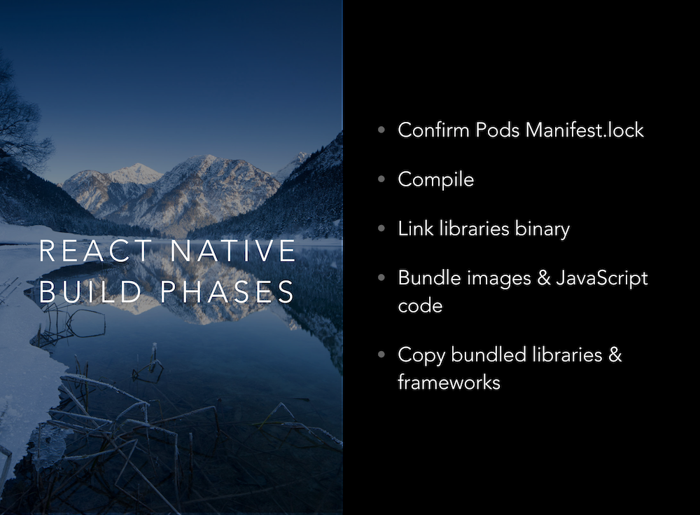 XcodeのReact NativeにおけるBuild Phases - 知識のリンク集