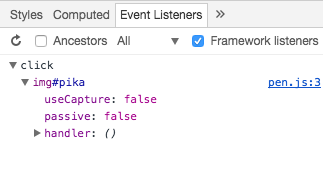 要素に設定されているイベントを調べよう - ゆずめも