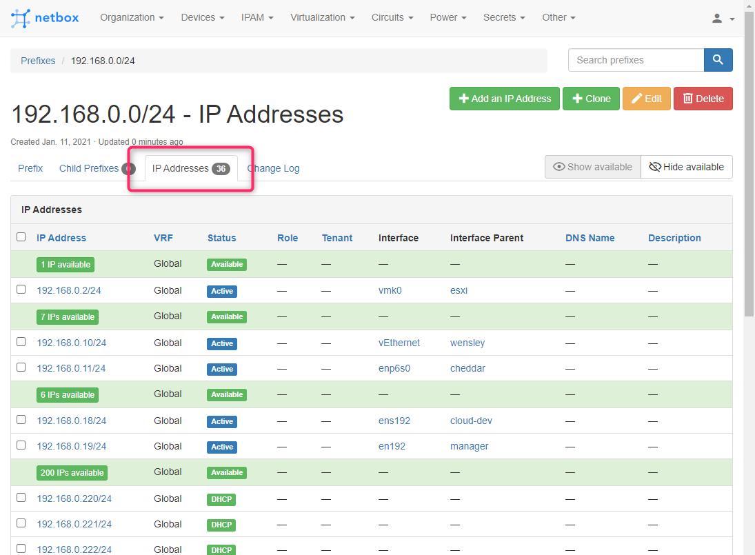 Docker版NetBoxを導入してIPアドレス管理台帳.xlsxに別れを告げる - zaki work log