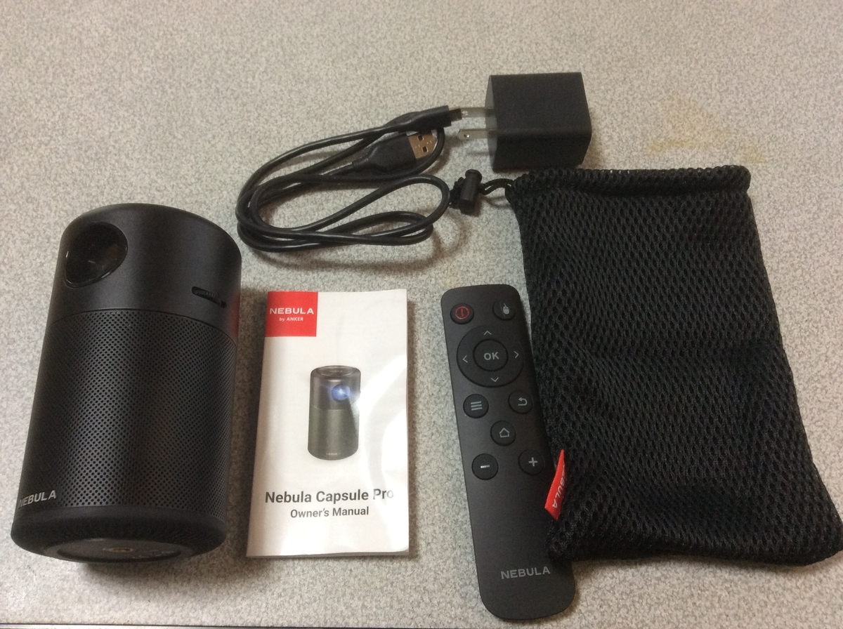 Ankerのモバイルプロゼクター Nebula Capsule Pro！！ - おっさんZARUのズボラ飯